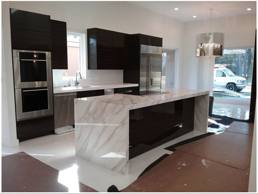 Why Countertop Waterfall End Panels Are Wondrous - Rock Tops Fabrication